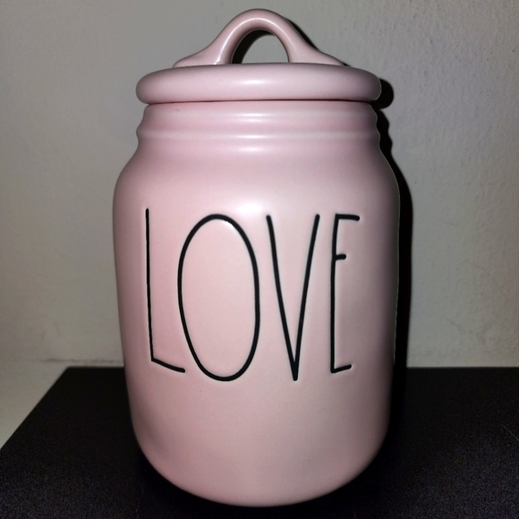 Rae Dunn | Kitchen | Rae Dunn Baby Pink Canister Love Valentines | Poshmark